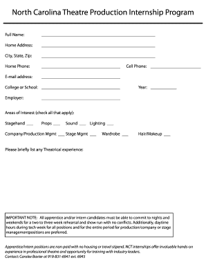 Fillable Online Internship Registration Form copy Fax Email Print ...