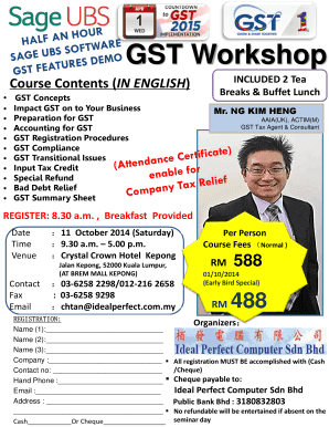 Fillable Online GST Goods and Service Tax Fax Email Print - pdfFiller