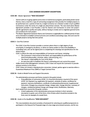 Fillable Online CCDC SEMINAR DOCUMENT DESCRIPTIONS Fax Email Print ...