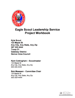 Fillable Online arvadatroop21 Eagle Scout Leadership Service Fax Email ...