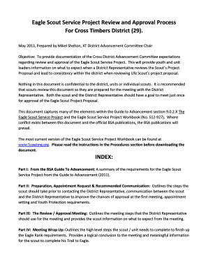 Fillable Online crosstimbersdistrict Eagle Scout Service Project ...
