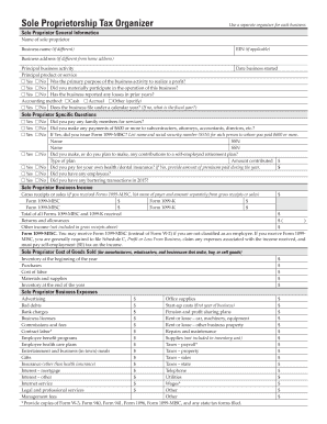Fillable Online Sole Proprietor Organizer Fax Email Print - pdfFiller