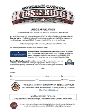 Fillable Online JUDGE APPLICATION - Haines City Florida Fax Email Print ...