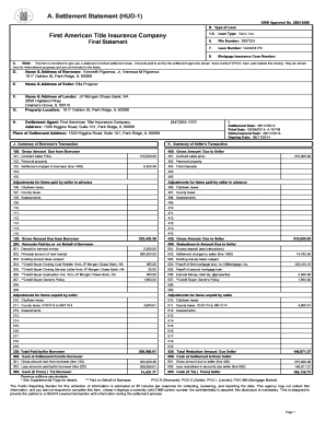 when should i receive the hud-1 settlement statement Forms and ...
