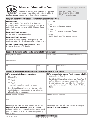 Fillable Online drs wa Give completed form to your employer Fax Email Print - pdfFiller