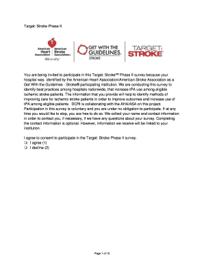 Fillable Online Target Stroke Phase II Fax Email Print - pdfFiller