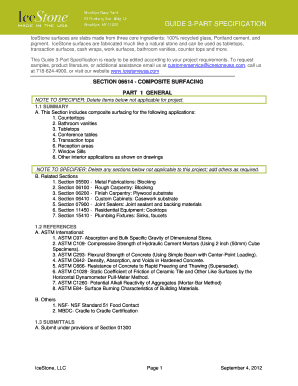 Fillable Online Brooklyn Navy Yard GUIDE 3-PART SPECIFICATION Fax Email ...