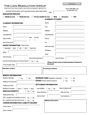 Fillable Online Lien Resolution cover page Fax Email Print - pdfFiller