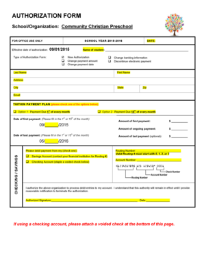 Fillable Online AUTHORIZATION FORM For Efts Fax Email Print - pdfFiller