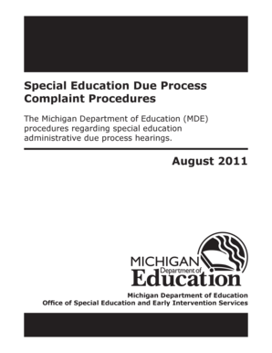 Fillable Online Special Education Due Process Fax Email Print - pdfFiller