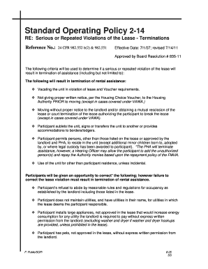 Fillable Online Standard Operating Policy 2-14 Fax Email Print - pdfFiller