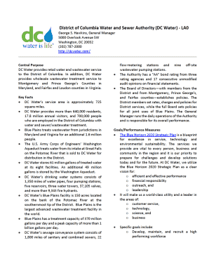 Fillable Online DC Water - bwearewashingtondccomb Fax Email Print ...