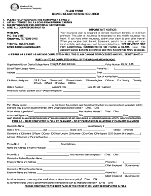 Fillable Online forsythpublicschools WebTPA Claim Form 042715doc ...