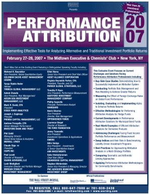 Fillable Online PERFORMANCE 20 ATTRIBUTION 07 - Premia Cap Fax Email ...