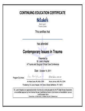 Fillable Online Nursing Certificate 2 Fax Email Print - pdfFiller