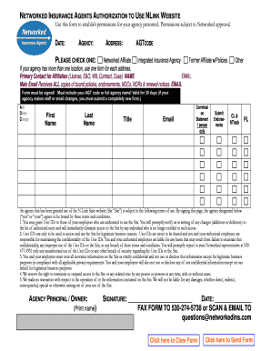 Fillable Online Networked Website Authorization Form Fax Email Print ...
