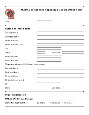 Fillable Online mabaswisconsin MABAS Wisconsin Apparatus Decals Order ...