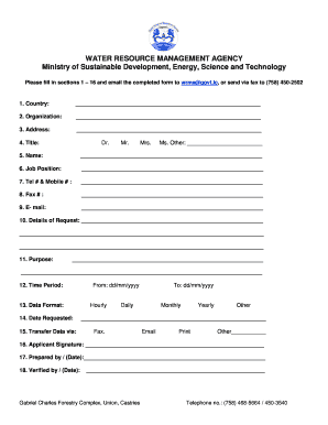 Fillable Online WRMA data request form templatedocx Fax Email Print ...