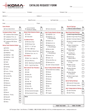 Fillable Online CATALOG REQUEST FORM - bfiles7webydocomb Fax Email ...