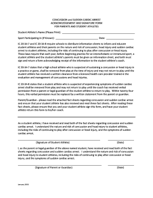 Fillable Online mvsc k12 in Sudden Caridiac Arrest and Concussion ...