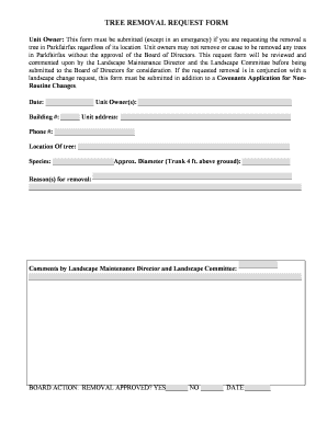 Fillable Online parkfairfax Procedures for Requesting and Approval of a ...