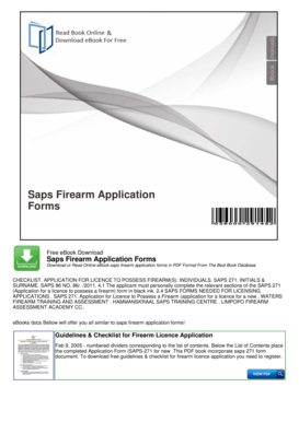 Fillable Online BSapsb Firearm Application Forms - nocreadcom Fax Email ...