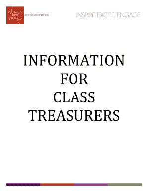 Fillable Online Class Treasurer Fax Email Print - pdfFiller