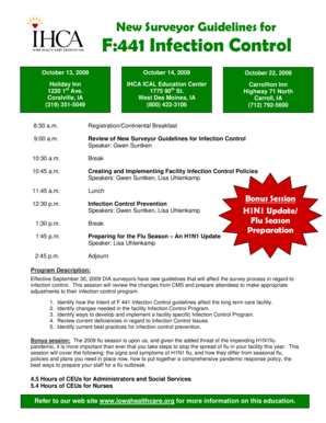 Fillable Online iowahealthcare Infection Control Education Flyer ...