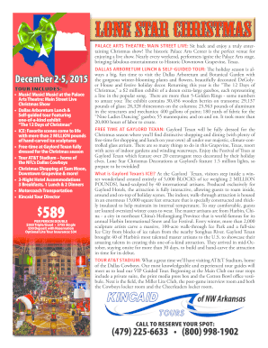 Fillable Online lone star christmas Fax Email Print - pdfFiller