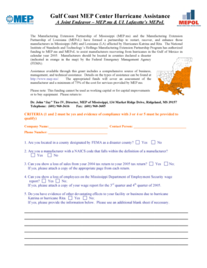 Fillable Online mep Downlaod the Eligibility Form here - Manufacturing ...