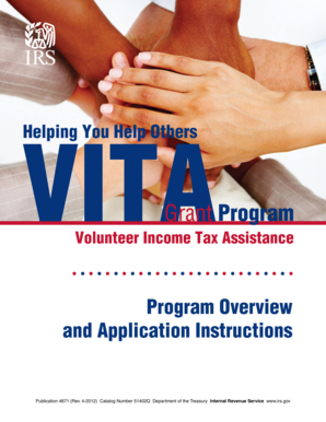 Fillable Online apply07 grants VITA Program Overview and Application ...