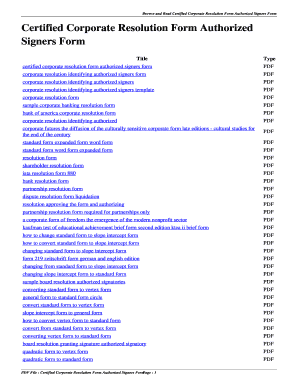 Fillable Online fullo no-ip Certified Corporate Resolution Form ...