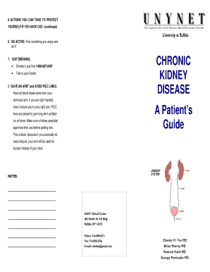 Fillable Online smbs buffalo 6 BE ACTIVE 7 QUIT SMOKING CHRONIC KIDNEY ...
