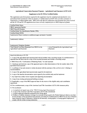 Fillable Online ACEP - ALE Supplement to the SF-270 for Certified ...