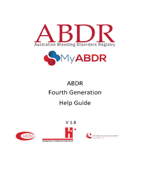 Fillable Online ABDR Fourth Generation Help Guide V 1 Fax Email Print ...