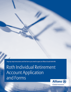 Fillable Online Roth Individual Retirement Account Application and ...