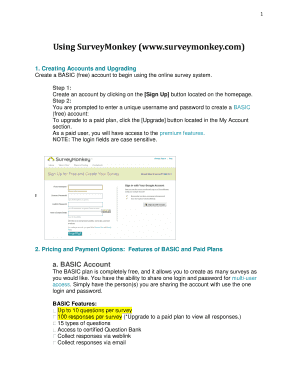 Fillable Online Using SurveyMonkey (www Fax Email Print - pdfFiller