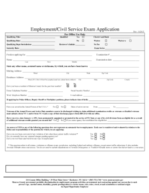 Fillable Online www2 monroecounty Civil Service Employment and Exam ...