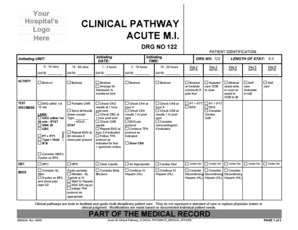 Fillable Online CLINICAL PATHWAY ACUTE MI - Hospital Forms Fax Email ...