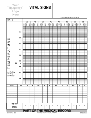 Fillable Online VITAL SIGNS - Hospital Forms Fax Email Print - pdfFiller