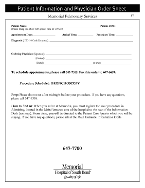 Fillable Online Procedure Time Fax Email Print - pdfFiller