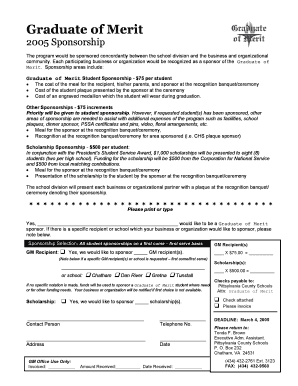 Fillable Online Graduate of Merit Fax Email Print - pdfFiller