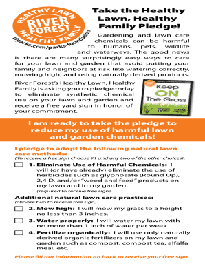 Fillable Online Take the Healthy Lawn Healthy Family Pledge - vrfus Fax ...
