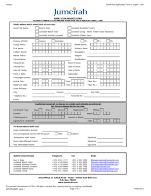 Fillable Online ENTRY VISA REQUEST FORM Fax Email Print - pdfFiller