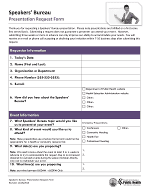 Fillable Online SB Presentation Request Process Fax Email Print - pdfFiller