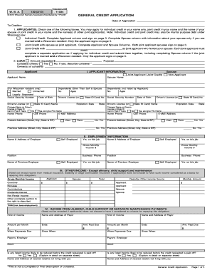 Fillable Online General credit application - Community Bank Fax Email ...
