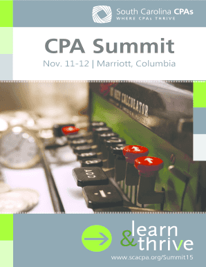 Fillable Online CPA Summit - scacpaorg Fax Email Print - pdfFiller