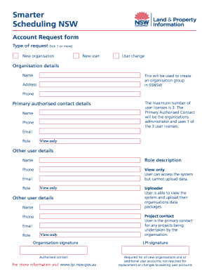 Fillable Online lpi nsw gov Smarter Scheduling NSW Fax Email Print - pdfFiller