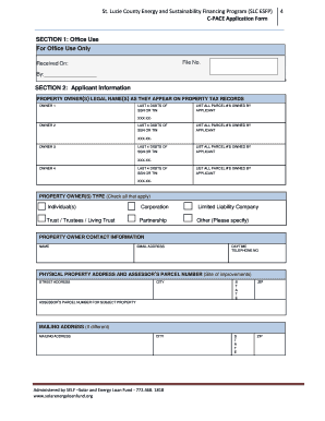 Fillable Online cleanenergyloanprogram C-PACE Application Form Fax ...