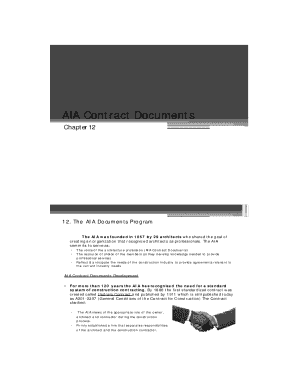 Fillable Online The AIA Documents Program Fax Email Print - pdfFiller